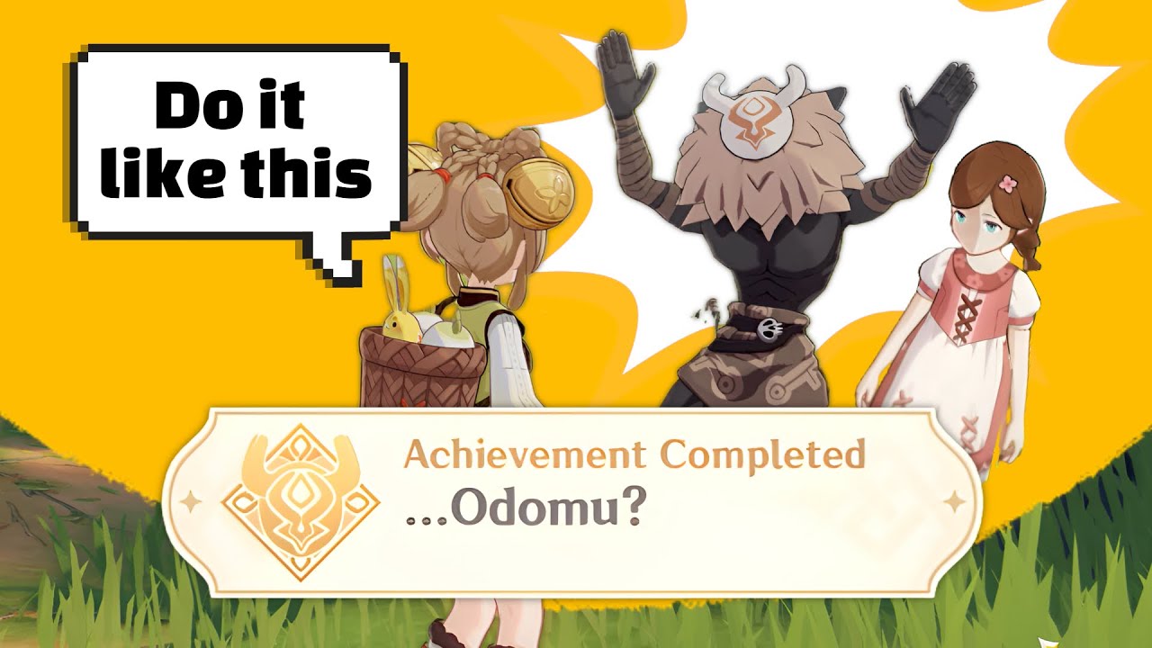 Odumu?" Hidden Achievement in Language Exchange Commission of Genshin ...