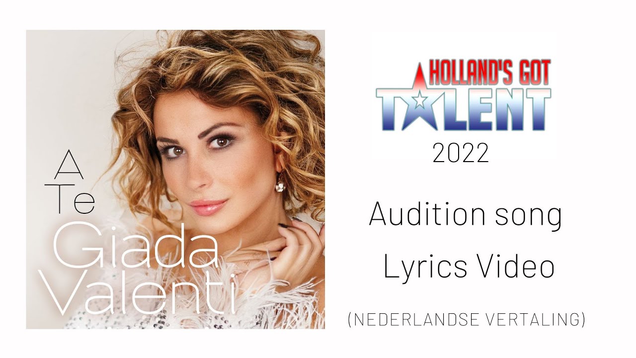 A Te (Dutch Lyrics Video) - by Giada Valenti - YouTube