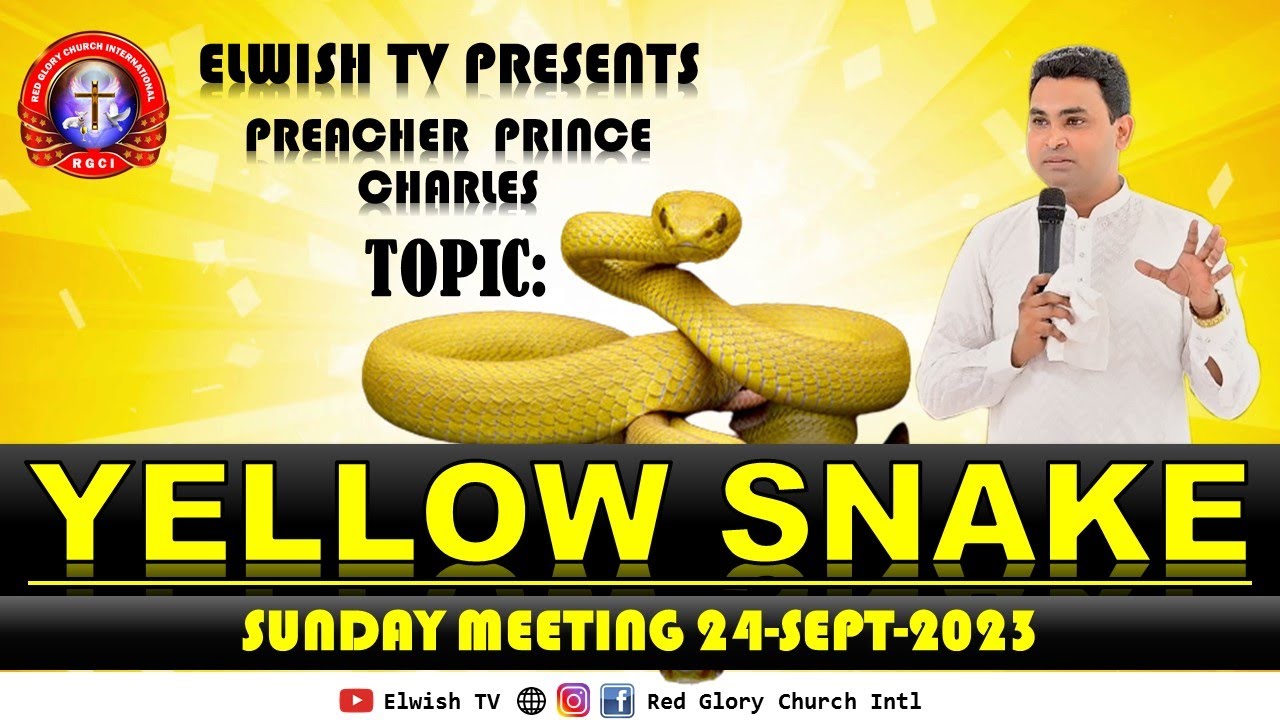 YELLOW SNAKE (PAK-HIND RITUALS) SERMON BY PASTOR PRINCE CHARLES - 24 ...