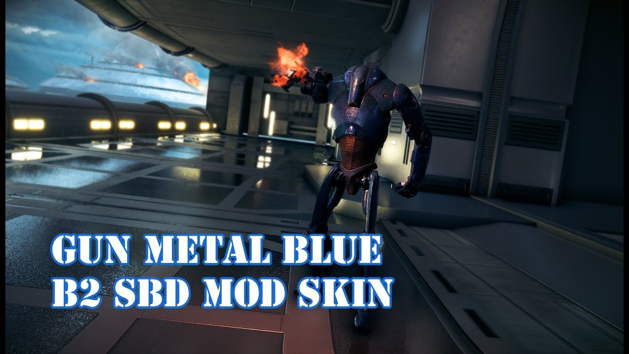 Gun Metal Blue Super Battle Droid mod - Star Wars Battlefront 2 - YouTube