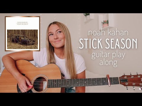 Noah Kahan Stick Season Guitar Play Along Beginner EASY CHORDS // Nena Shelby
