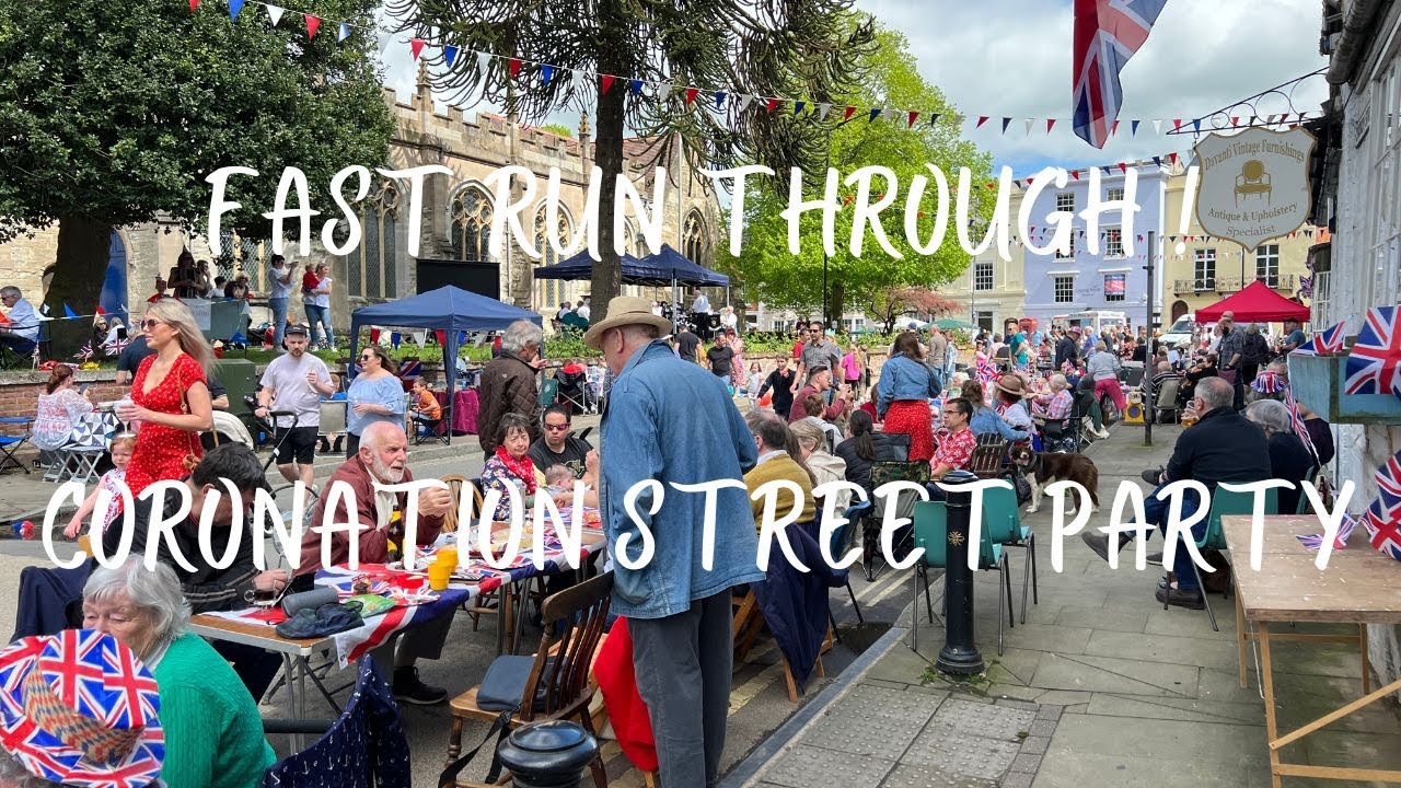 Alcester Coronation Street Party - Fast Run Through - YouTube