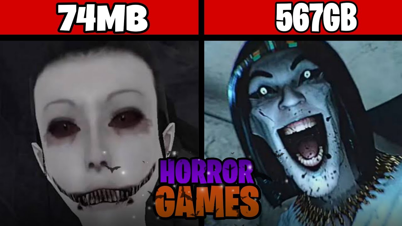 74MB VS 567GB HORROR GAMES | LOW GRAPHICS HORROR GAMES TO HIGH GRAPHICS ...