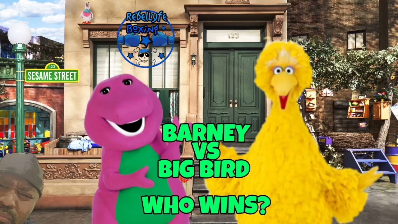 Barney vs Big Bird : WHO WINS? - YouTube