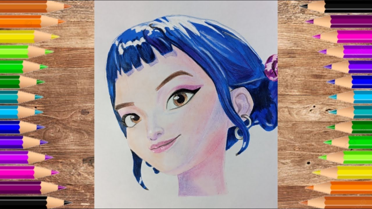 Dibujo a ZOEY de KPOP DEMON HUNTERS (Las Guerreras K-pop) | Dibujos De Kpop - YouTube