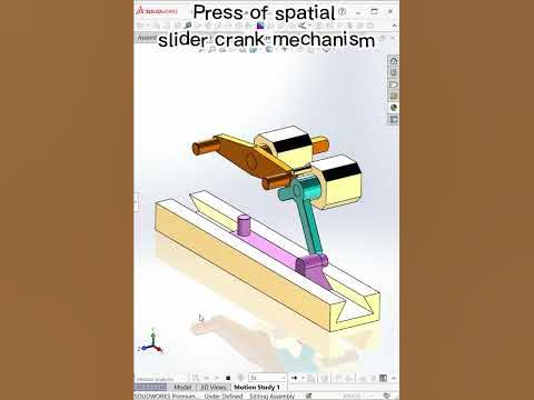 Slider Crank Mechanism with Elbow Lever - Mechanical Animation # ...