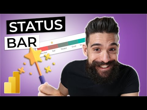 STATUS BAR in Power BI I Build your own LINEAR GAUGE