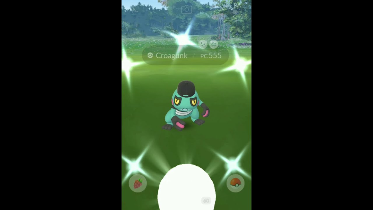 CROAGUNK CON GORRA SHINY - Pokemon GO ‖ *Shiny hat - YouTube
