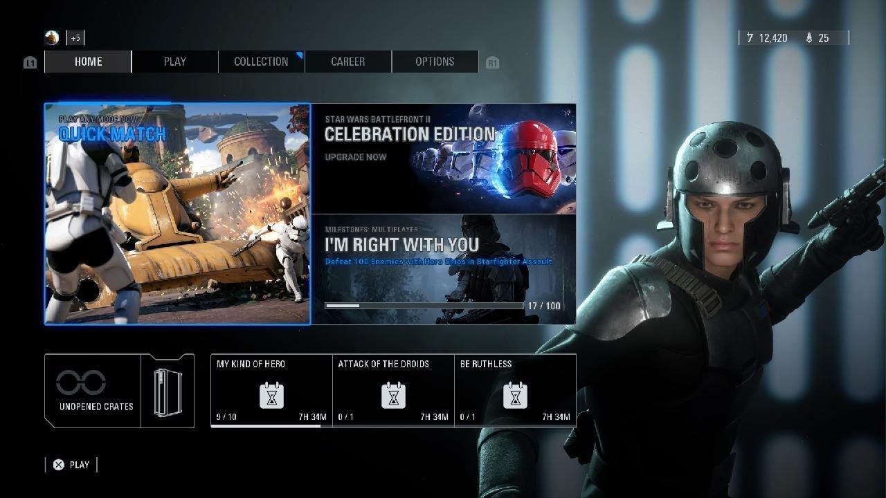 STAR WARS Battlefront II Max level vader loses - YouTube