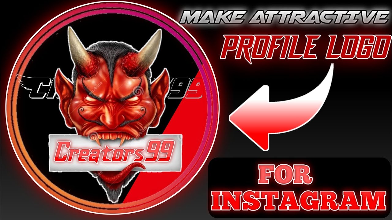 How to make Logo For Instagram || How to Make Profile Photo For ...