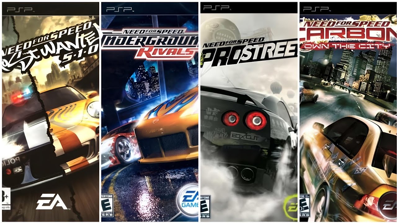 ALL NEED FOR SPEED GAMES FOR PSP[PLAYSTATION PORTABLE] - YouTube