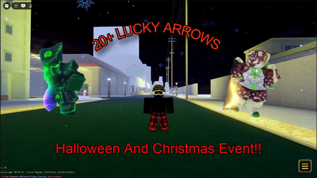 [YBA] Using *20+ LUCKY ARROWS* (Halloween And Christmas Event) - YouTube