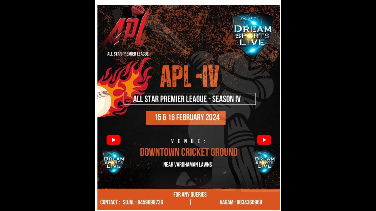🔴 LIVE FINAL DAY|ALL STAR PREMIER LEAGUE||SEASON 4||LIVE BY DREAM ...