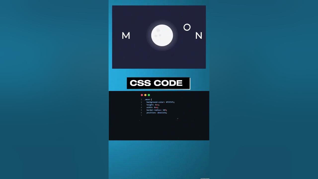 Moon Animation using html css #coding #programming #html #css - YouTube