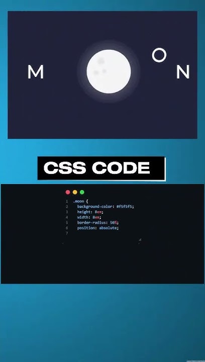 Moon Animation using html css #coding #programming #html #css - YouTube