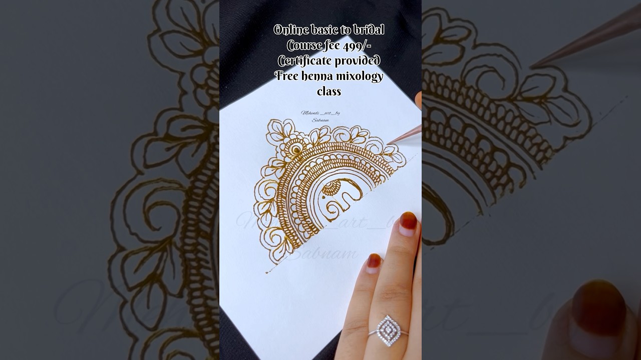 Mehendi class || Beginner mehendi class #shortvideo #henna - YouTube