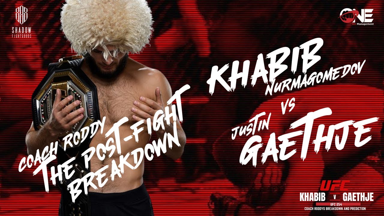 UFC 254 | The Post-Fight Breakdown | Khabib Sensational Finish - YouTube