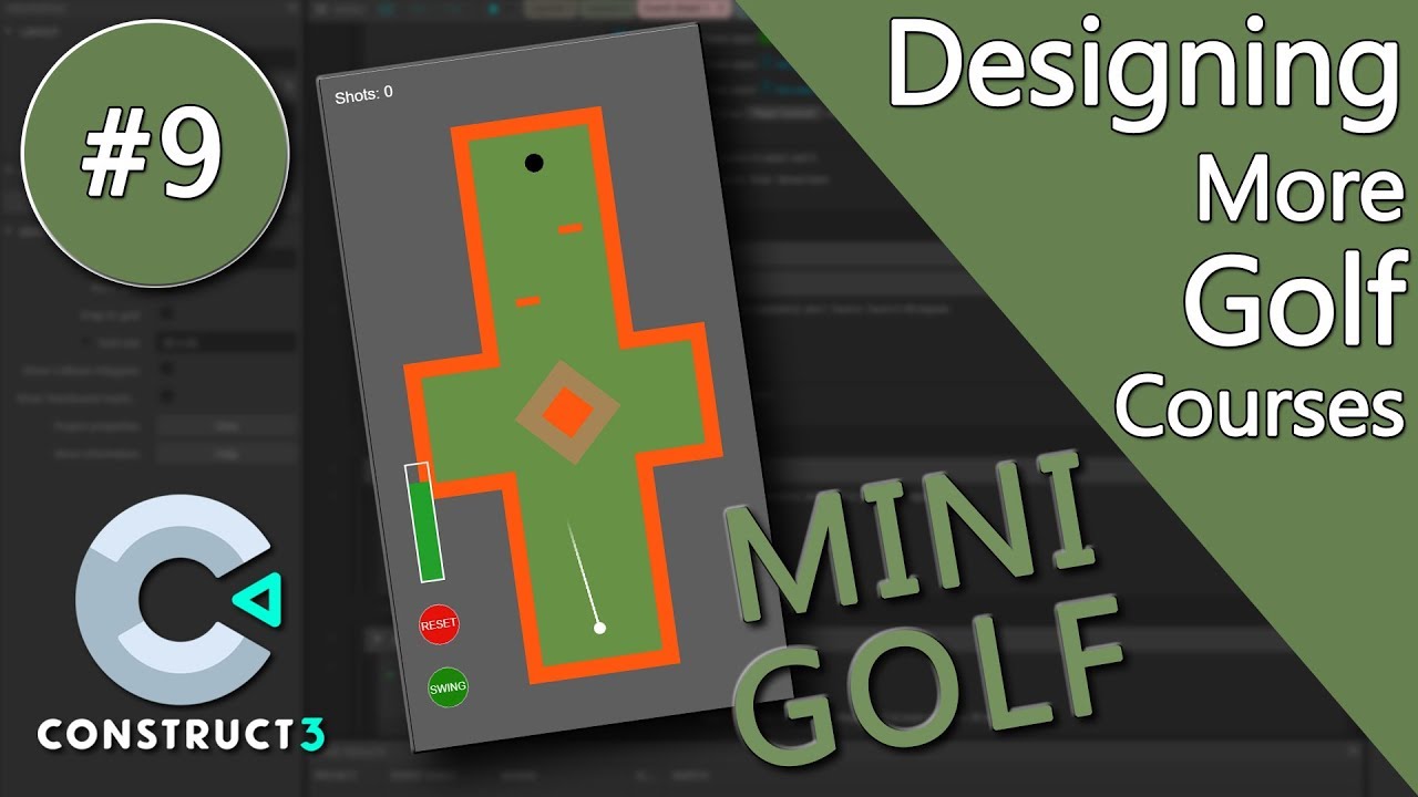 Construct 3 Tutorial #9 - Mini Golf - mobile game - no coding - YouTube