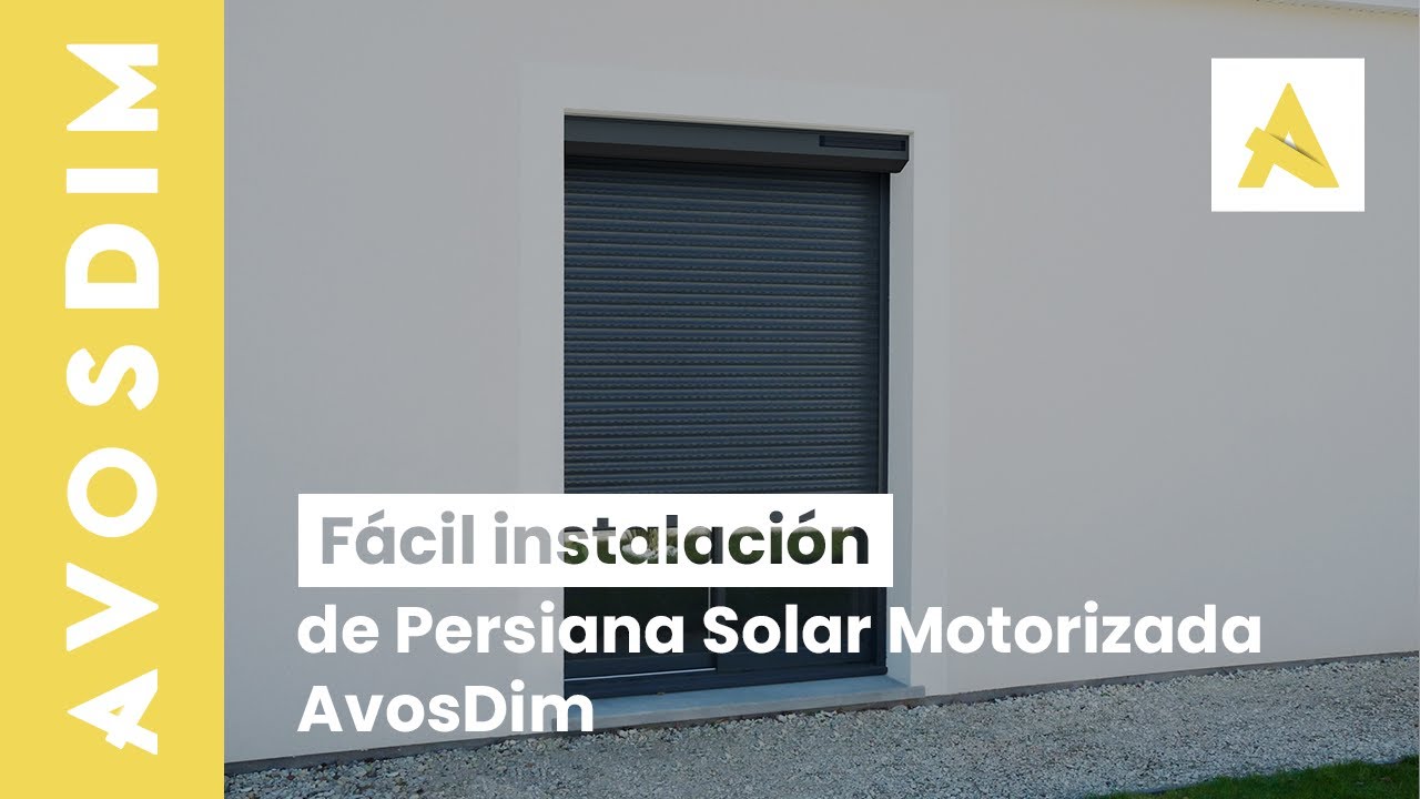 ¿Cómo se instala una persiana solar AvosDim? - YouTube