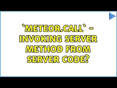 `Meteor.call` - Invoking server method from server code?