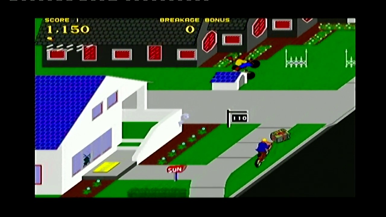 paperboy midway arcade treasures - YouTube