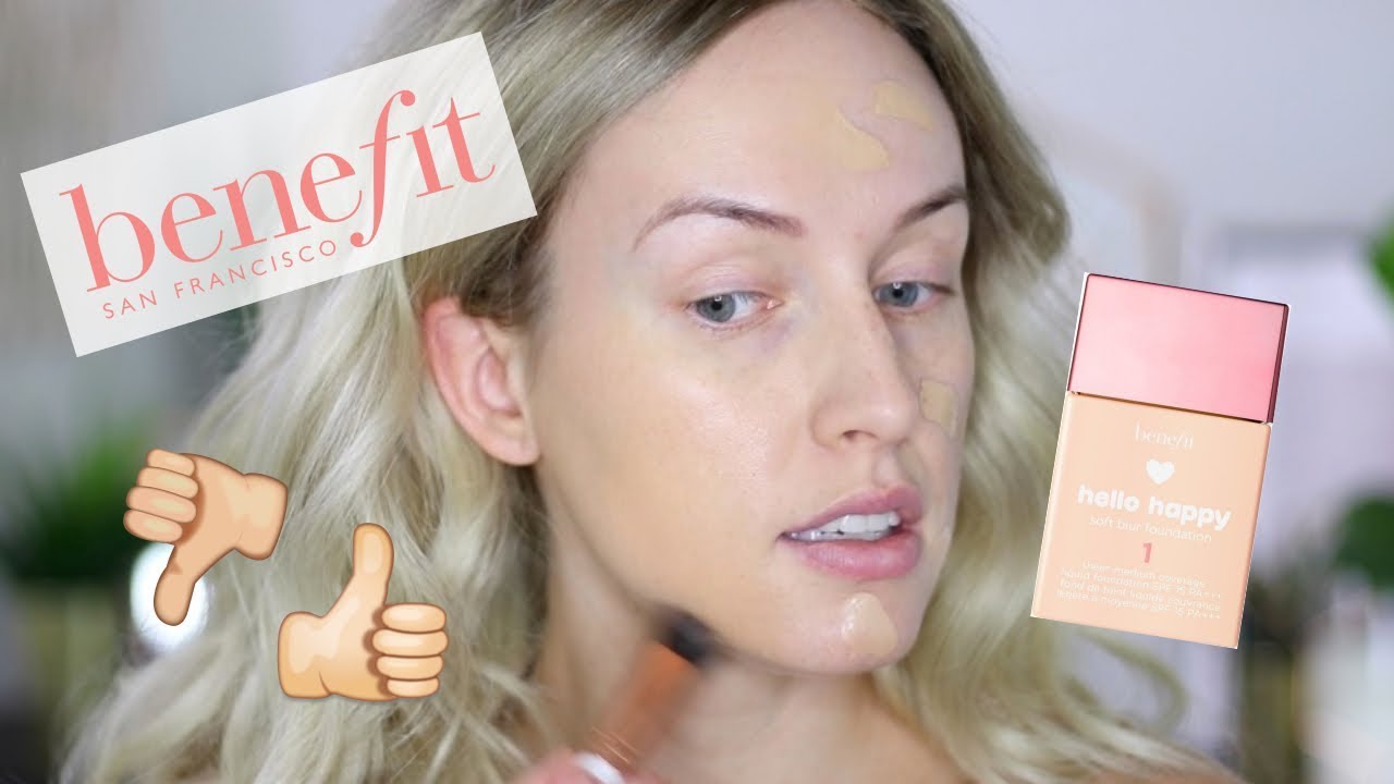 BENEFIT HELLO HAPPY FIRST IMPRESSIONS + REVIEW | MELRAE SEGAL - YouTube