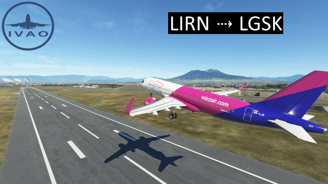 [MSFS] Wizz Air FLYBYWIRE A32NX | Napples (LIRN) ⇢ Skiathos (LGSK) [FS2020] - YouTube