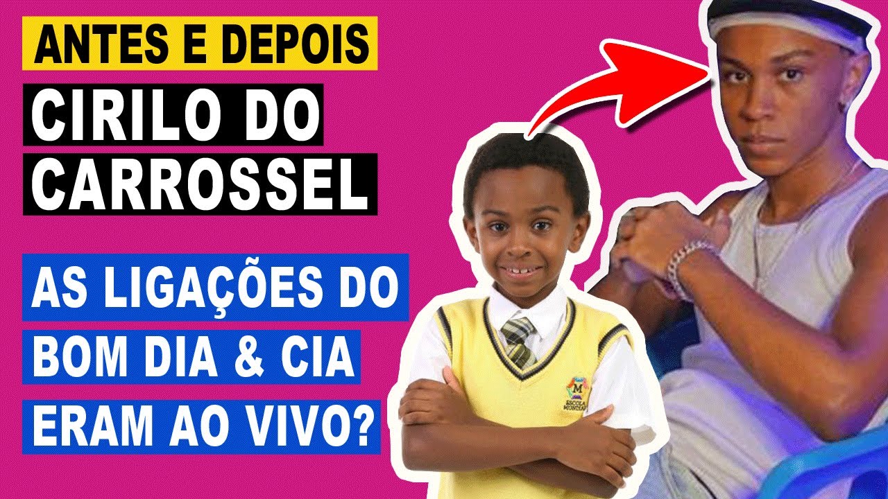 Um pouquinho do Cirilo da Novela Carrossel! Revelações, antes e depois ...