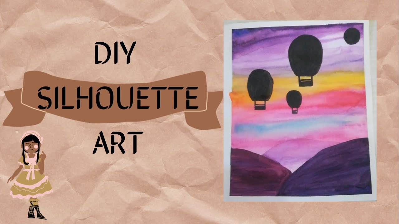 simple silhouette art tutorial - YouTube