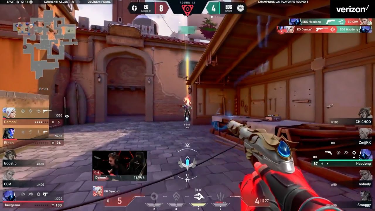 EG Demon1 ACE on pistol round vs EDG | VALORANT Champions 2023 - YouTube