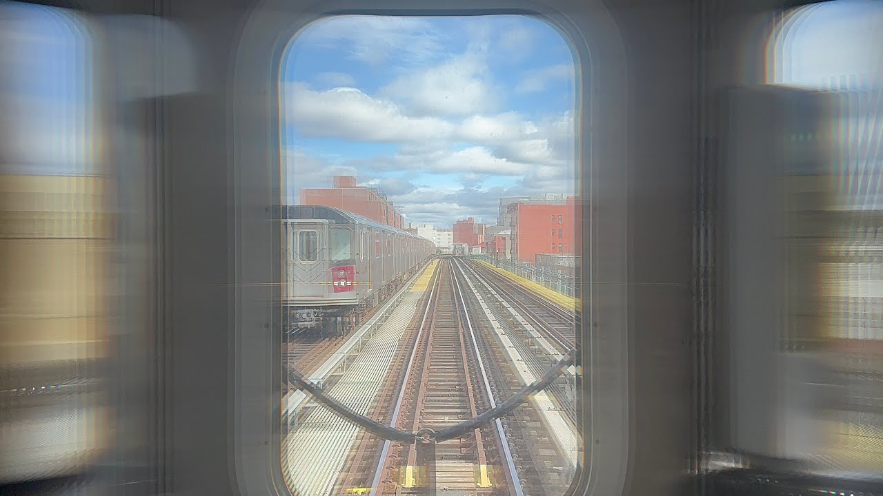 MTA NYC Subway R142 5 Express Train Cab Window Ride (3rd Av-149th St to ...
