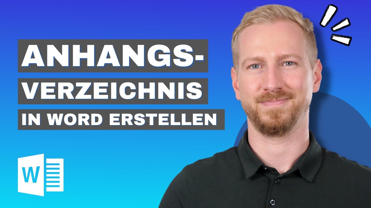 Anhang in Word erstellen | Benutzerdefiniertes Inhalts ...