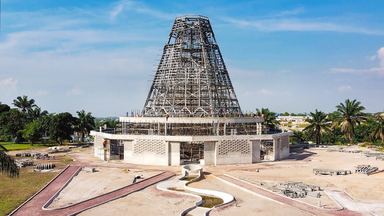 DRC: Superstructure of temple nears completion | BWNS - YouTube