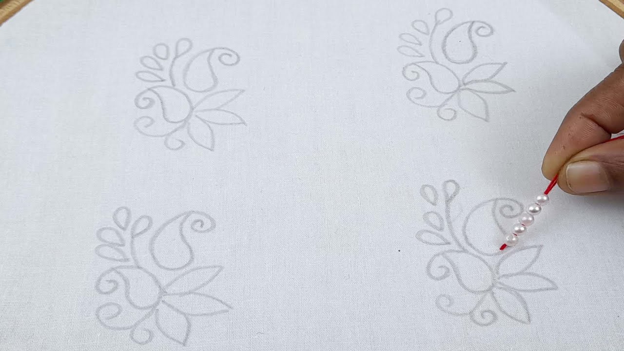 all over embroidery design for beginners - Easy simple all over ...