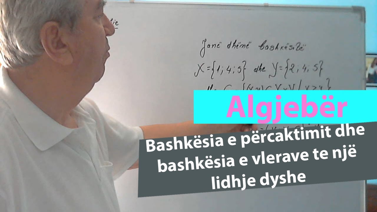 Ushtrime nga Algjebra / Bashkësia e përcaktimit dhe bashkësia e vlerave ...