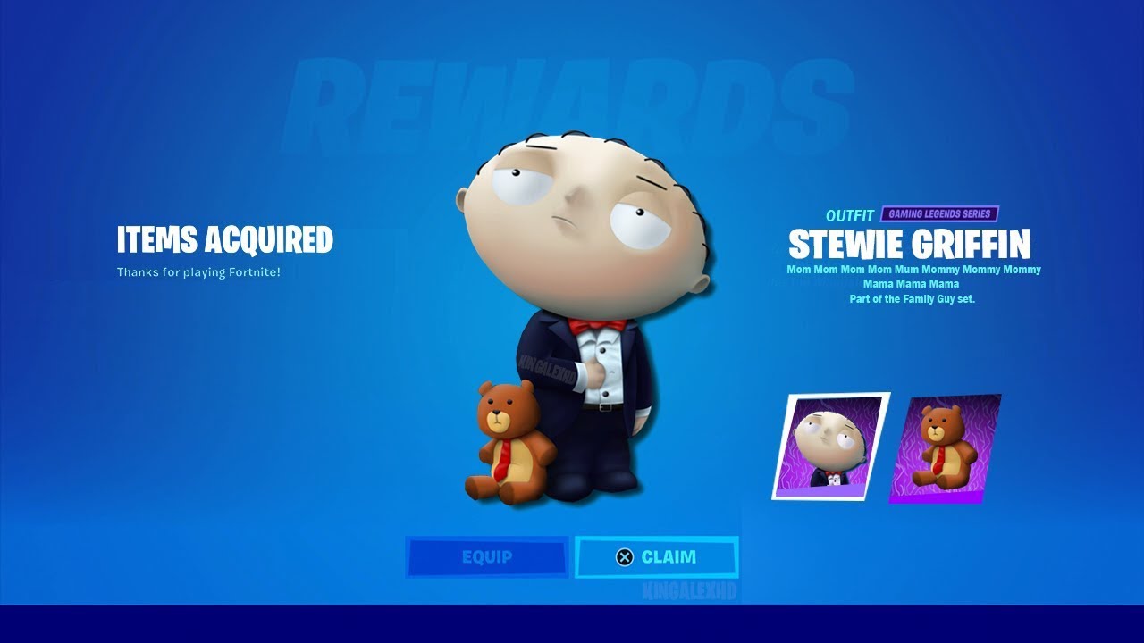 Stewie Plays A Banging Game Of Fortnite! - YouTube