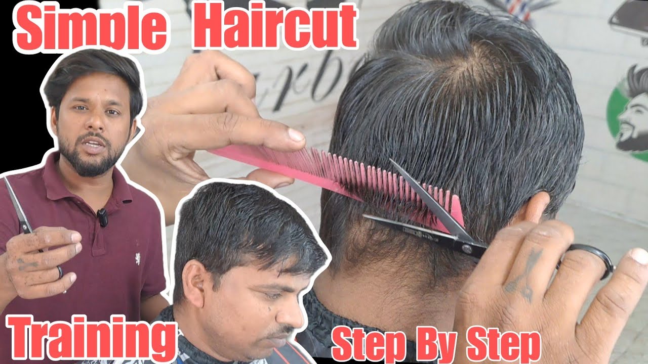 Simple Haircut Training By Sahil Barber | Step By Step Tutorial 2024 ...
