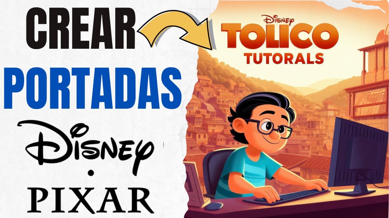 🔵Cómo Crear PORTADAS de DISNEY PIXAR Poster de Peliculas con IA ...