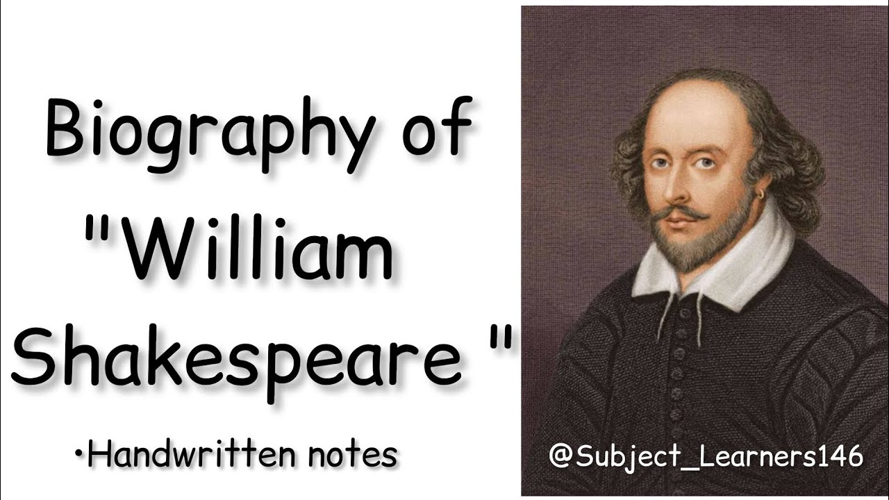 || Biography of "William Shakespeare" || Handwritten notes ...