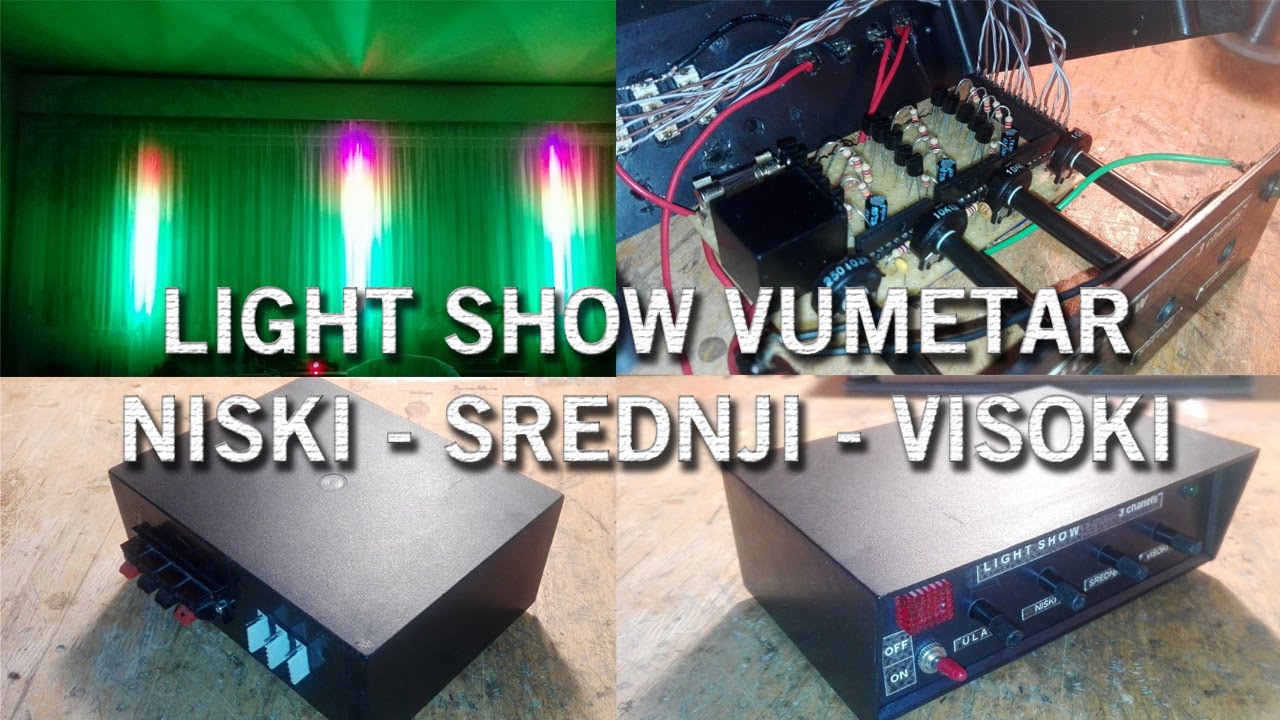 Light Show Vu metar - 3 kanala - YouTube