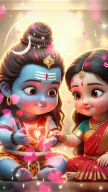 Baby Shiv Parvati | Cute Sawan Moments | Divine Love | 7D Animation ...