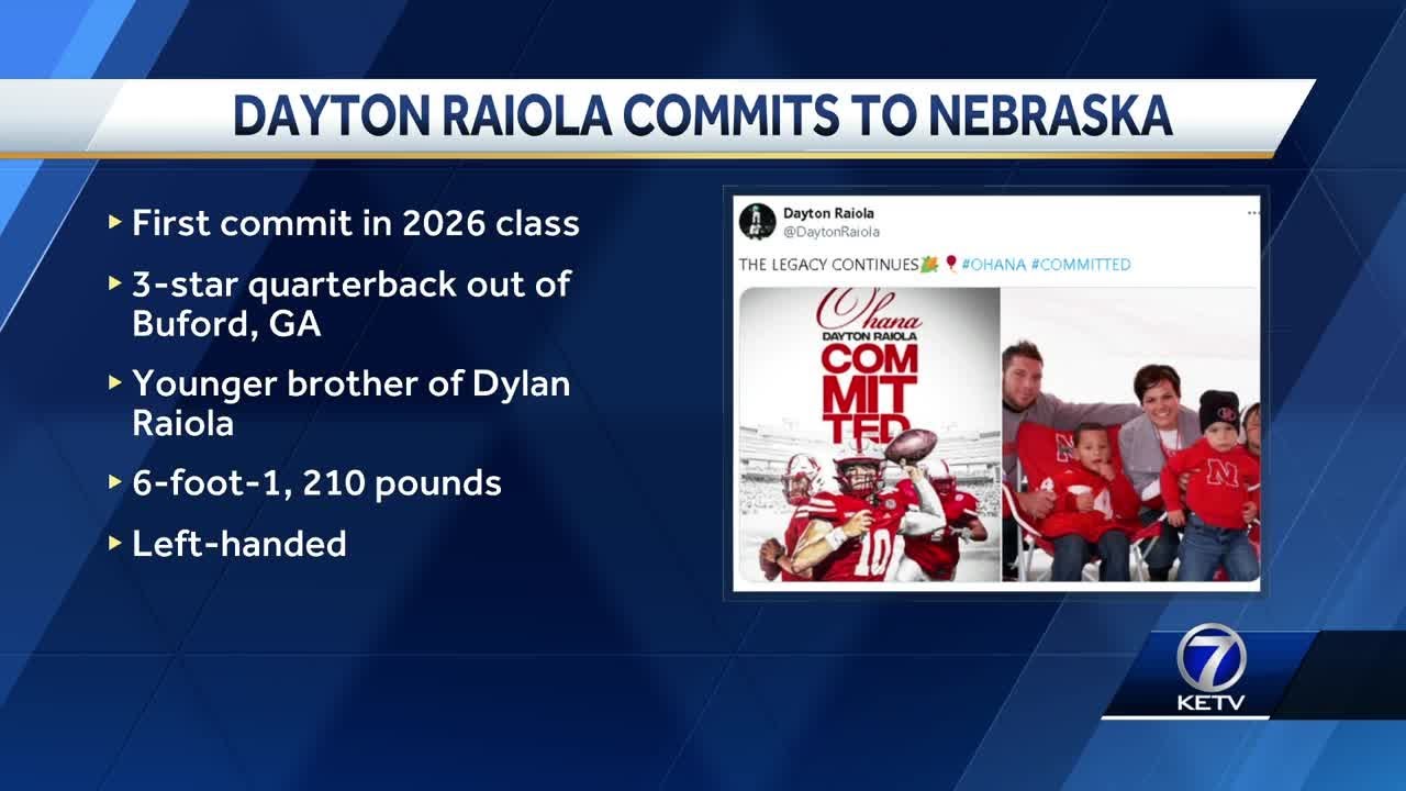 2026 QB Dayton Raiola commits to Nebraska - YouTube