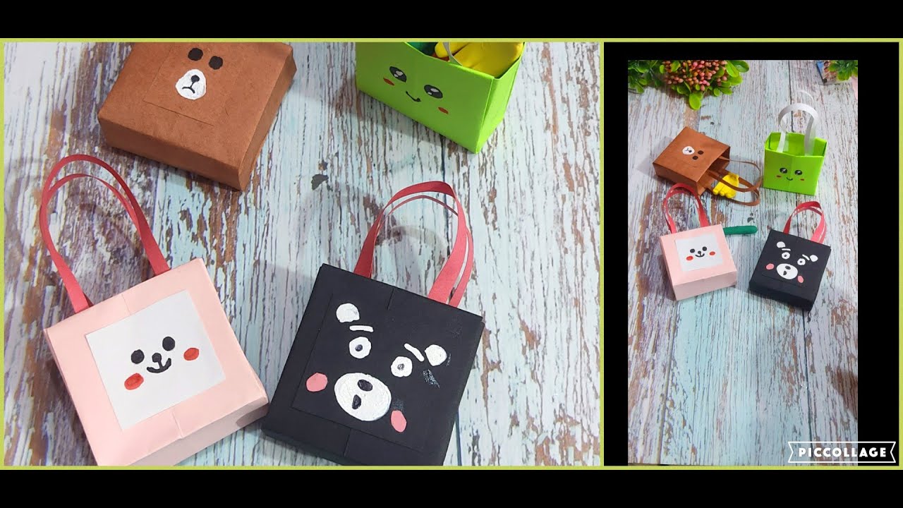 Origami Paper Bag | How To Make Paper Bags with Handles | Origami Gift ...