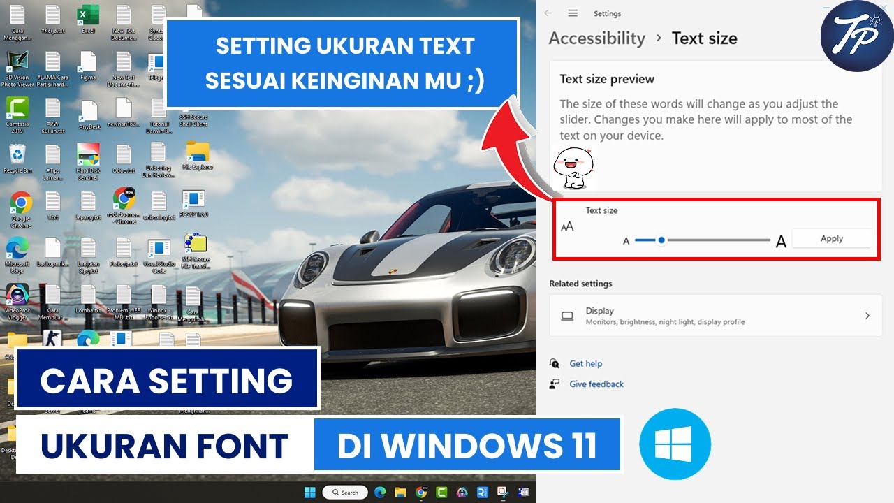 Cara Setting Ukuran Font Di Laptop Atau PC Windows 11 - YouTube