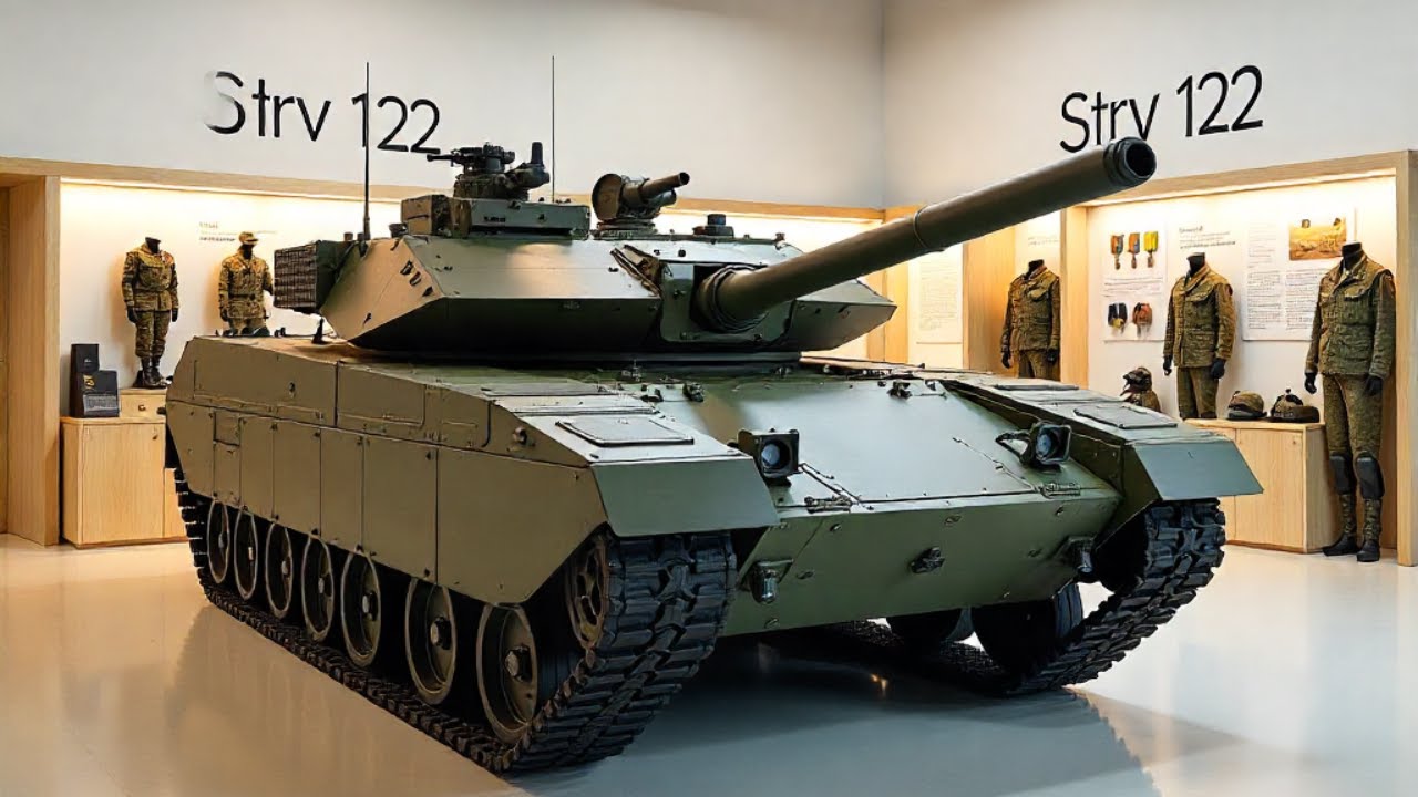 Strv 122 — Шведская броня на базе немецкой мощи - YouTube