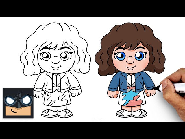 How to Draw Nancy Wheeler | Stranger Things - Videos For Kids