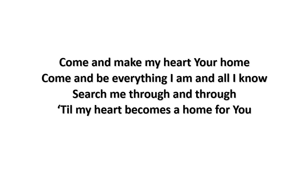 My Heart Your Home (lyrics) - Watermark (2000) - YouTube