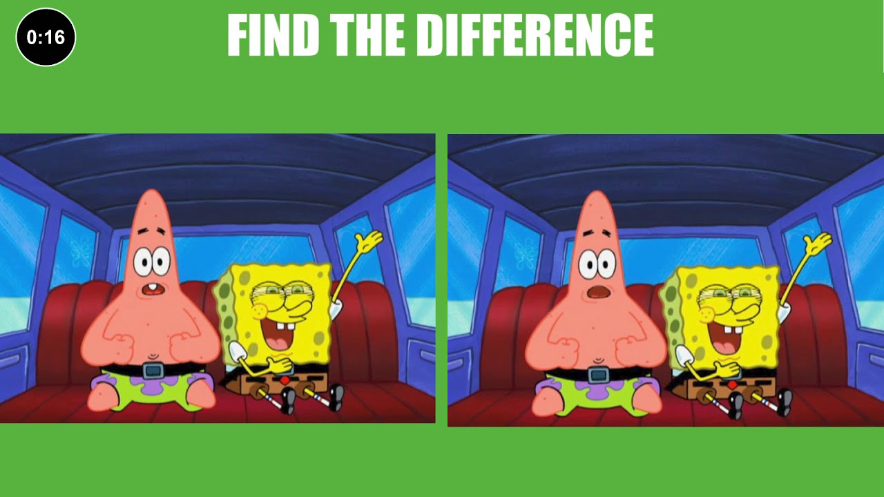 Spongebob Spot The Difference Quiz - YouTube