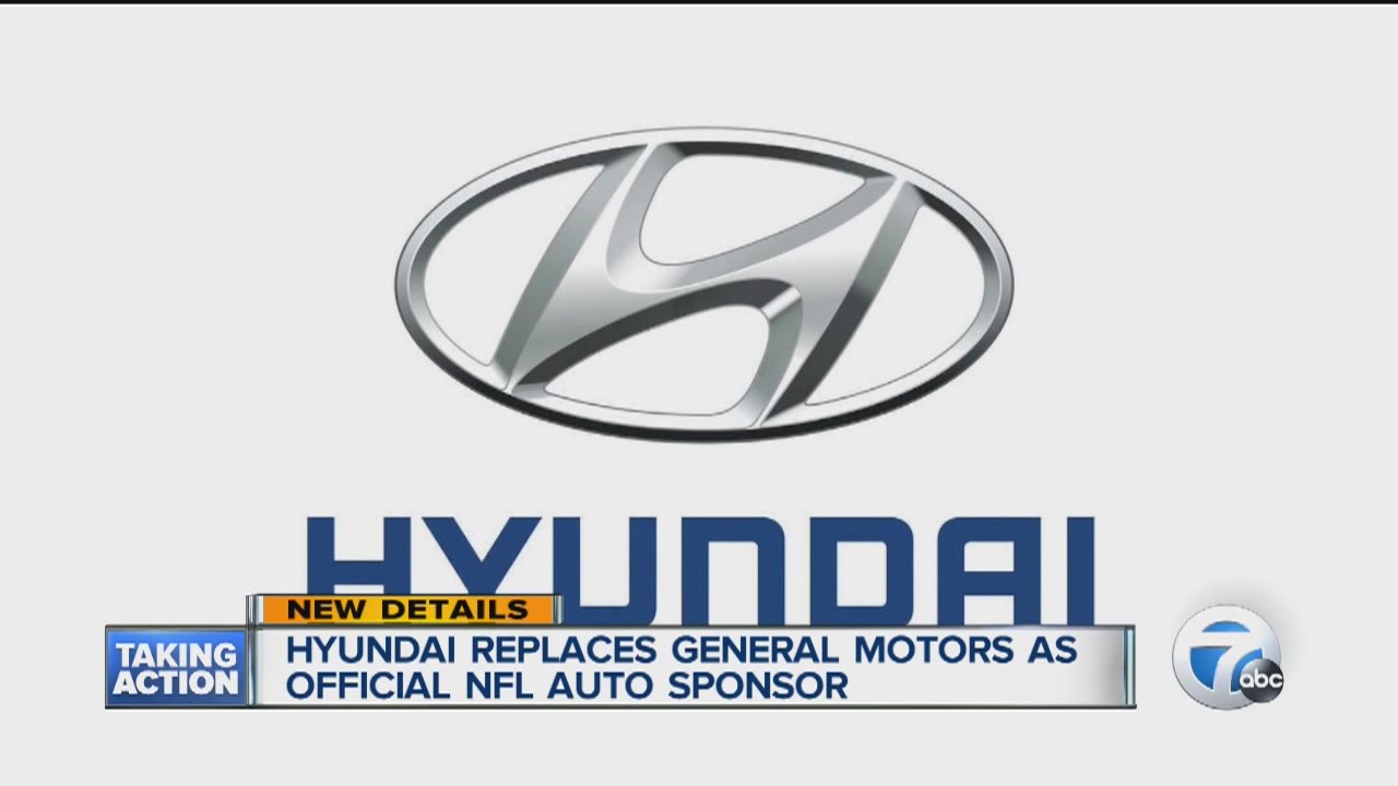 Hyundai replace GM as NFL partner - YouTube