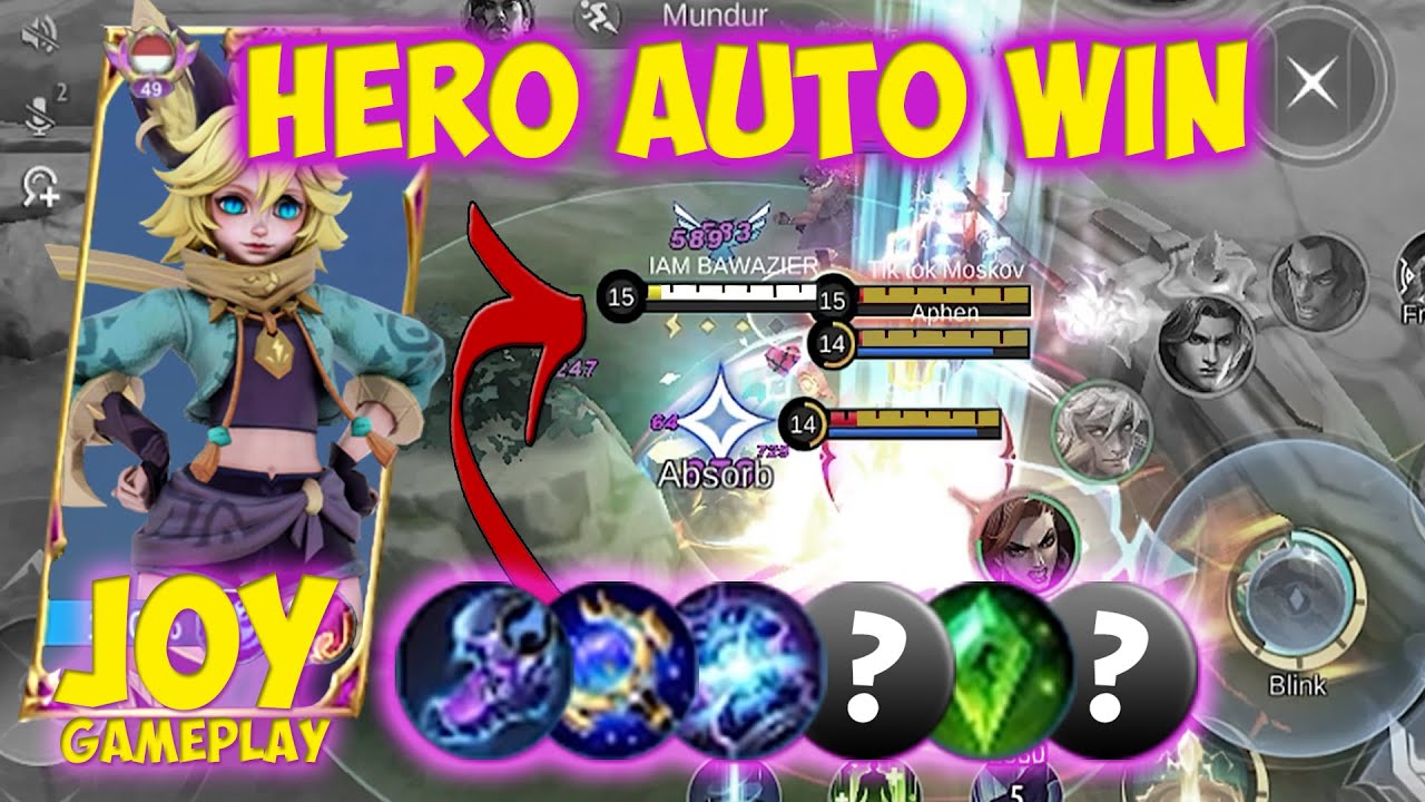 HYPER JOY HERO AUTO WIN DI SOLO RANK - GAMEPLAY AND BUILD TERSAKIT JOY ...